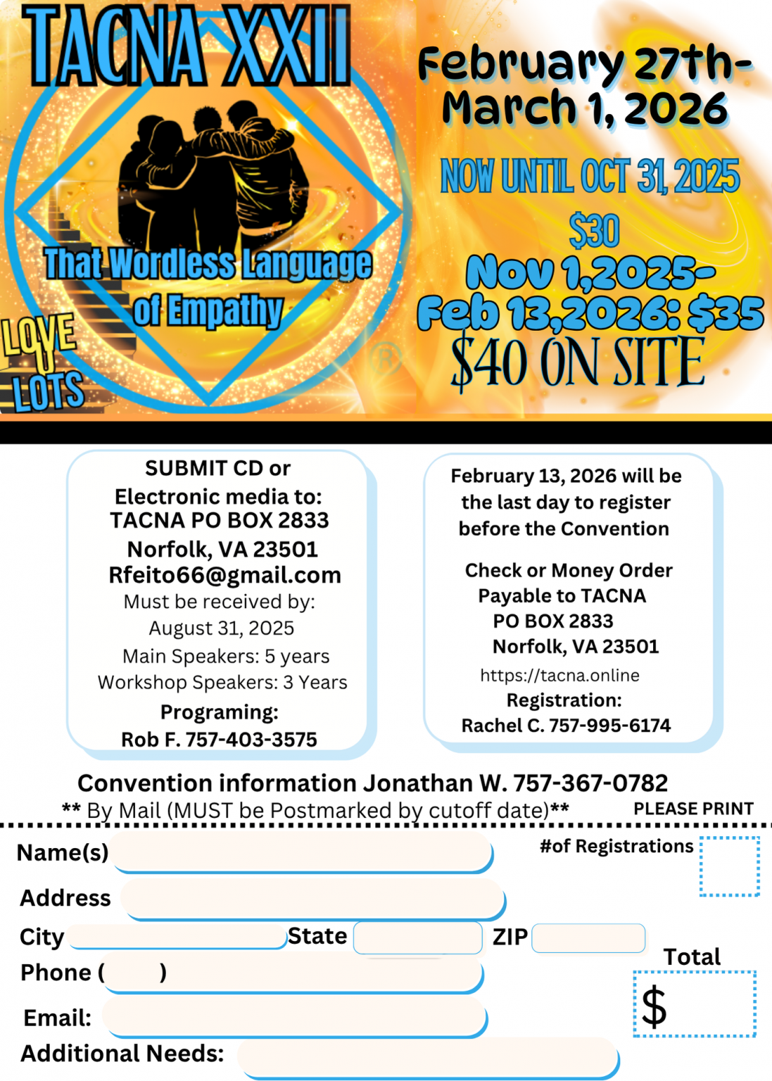 TACNA XXII – Tidewater Area Convention of Narcotics Anonymous